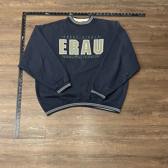 Sweaters | Mens Vintage Embry Riddle Erau Sweater Szxl | Poshmark